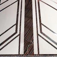 China 304L Stainless Steel Etching Sheet 2mm Elevator Decorative Color Mixed PVD Coated for sale