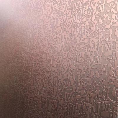 Cina Piatti incisi metallo di Inox della lamiera di acciaio di Rose Gold Black Colored Stainless dello specchio 304 in vendita