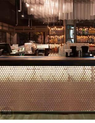 China Stainless Steel Mosaic Tile Backsplash Stainless Steel Round Edge Tile Trim for sale