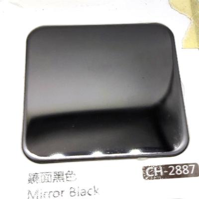 Chine Couleur noire 8K 10K miroir poli Finition 304 tôle d'acier inoxydable avec anti-empreinte digitale Pour la décoration intérieure à vendre