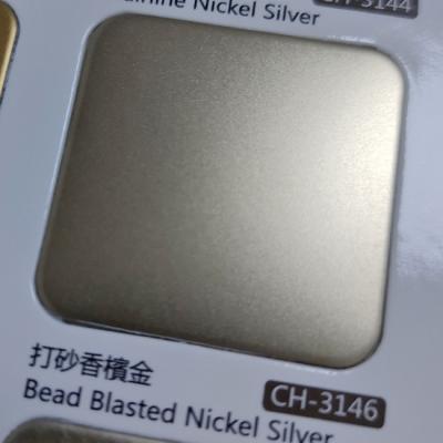 Chine Champaign Gold Color Bead Blasted Satin Finish 304 Stainless Steel Sheet With Anti-Finger Print For Luxury Decoration à vendre