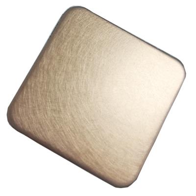 Chine Feuille adaptée aux besoins du client décorative de couleur d'acier inoxydable des ventes directes de 300 de série de vibration fabricants d'en cuivre à vendre