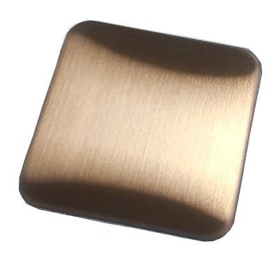 Chine Red Copper Hairline Brushed Finish 304 Color Stainless Steel Sheet With Anti-Finger Nano Coating à vendre