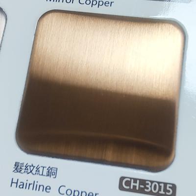 Chine Champagne Colored Stainless Steel Sheet PVD Plating Titanium à vendre
