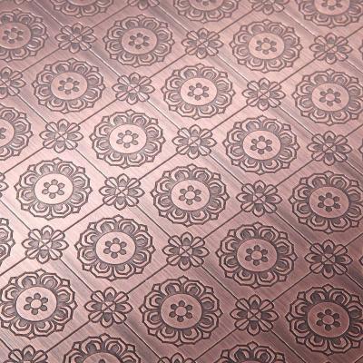 China 304 Hersteller angepasste Farbe Edelstahl geprägtes Blatt Ätzveredelung zu verkaufen