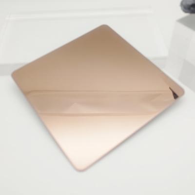 Chine 304 décorations murales en acier inoxydable couleur rose super 8K à vendre