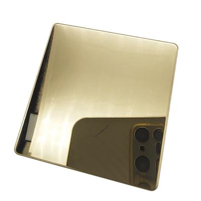 Chine Décoration intérieure201 204 316 Matériaux de décoration Champagne Plaque d'or Miroir 8k tôles d'acier inoxydable à vendre