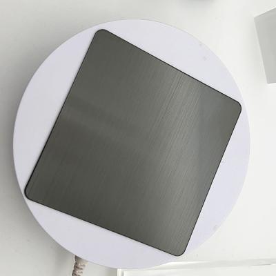 Chine 304 Noir Couleur tôles en acier inoxydable Ligne de cheveux brossée NO.4 Finition tôles en inox revêtement PVD pour cadre à vendre