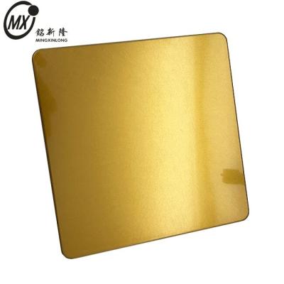 Chine Décoration laminée à chaud Couleur Plaque en acier inoxydable Vibration Or rouge à vendre