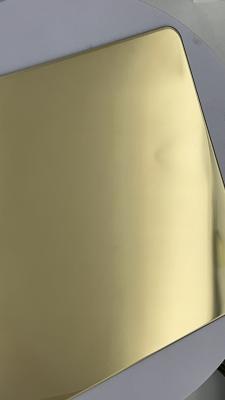 Chine Tissu métallique non tissé en acier inoxydable four PVD couleur Champagne feuille 4ft 8ft à vendre