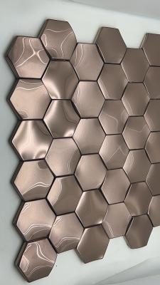 China Color Metal Decorative Sheets Brushed Gold Stainless Steel Panel for sale