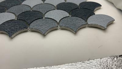 China Stainless Steel Room Divider Brushed Stainless Steel Mosaic Tile for sale