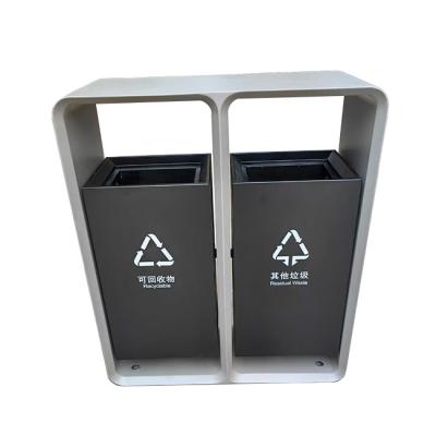 China Customized 316L Stainless Steel Trash Bin for Outdoors Street for sale