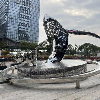 China Art Design 304 China Stainless Steel Sculpture Factory For Outdoor for sale