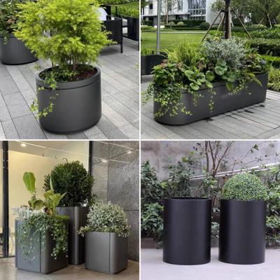 China OEM/ODM Polished Stainless Steel Large Capacity Planter Box with Logo for sale