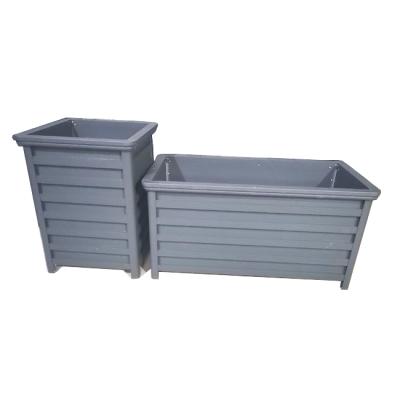 China Industrial Style Custom Stainless Steel Trough Planter for Landscaping for sale