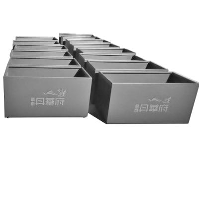 China Brushed Finish Stainless Steel Planter Box with Copper Accents - Customizable for sale