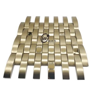 China Classic 304 Stainless Steel Mosaic Tiles for Kitchen Backsplash and Bathroom for sale