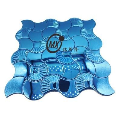 China Modern Brushed Stainless Steel Mosaic Sheets for Interior Wall Decoration for sale