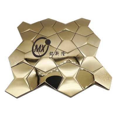 China Honed and Satin Finish Stainless Steel Mosaic for Subtle Luxury for sale