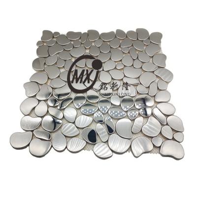 China Mixed Media Mosaic: Stainless Steel, Stone, and Metal Combination for sale