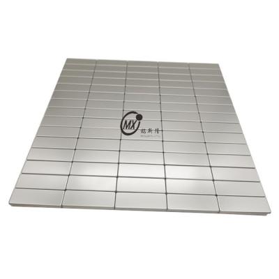 China Brushed Stainless Steel Metal Tile Mosaic for sale