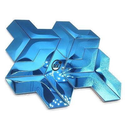 China PVD Color Black Antique Brass Metal Stainless Steel Mosaic for sale
