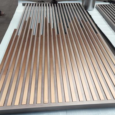 China 201 304 Stainless Steel Screen Partition/Divider  Custom Size For Hotel Restaurant Living Room Office Decoration for sale