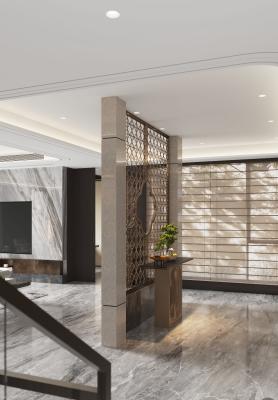 China Modern Geometric Laser Cut Metal Partition for Open Space for sale