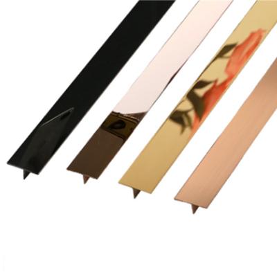China SUS316L de Strookt Profiel van de roestvrij staalversiering 0.5mm tot 1.5mm Gouden Rose Gold for sale