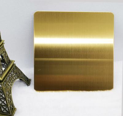 Cina BACCANO decorativo 304 dello strato 3048mm di acciaio inossidabile di colore dell'oro di rivestimento della linea sottile in vendita
