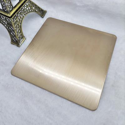 Cina Di titanio inclinato Inclinare di placcatura dello strato PVD di Champagne Gold Color Stainless Steel in vendita