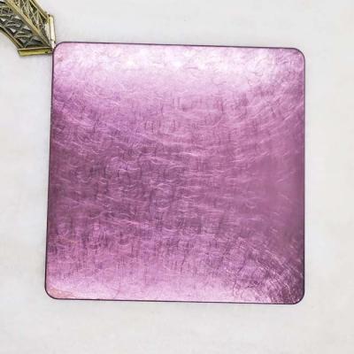 Chine Feuille PVD antiusure BV de Rose Red Colored Stainless Steel de vibration de perle à vendre