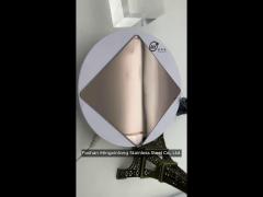 color rose gold silver pvd color shiny polished sheet 304 mirror stainless steel honeycomb panel col