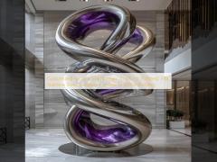 Customized Factory 304 Finishes 3D Mirror Polished 316L Stainless Steel Sculpture For Office Building