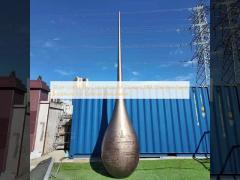 Silver Gold Grey Color Powder Coated 316L Stainless Steel Sculpture For Exterior Decoration