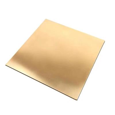 Cina Lo specchio di H59 C10200 ha lucidato lo strato di rame placca 2500mm bronzei su misura in vendita