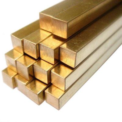 Cina Hot Rolled Brass Copper Bars 10 - 20mm Thickness AISI JIS Square in vendita