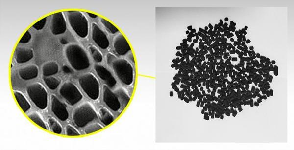 Quality Activated Carbon Pellet 4mm 3mm H2s Adsorption Solvent Recovery Filtration Extruded Coal Adsorbent for sale
