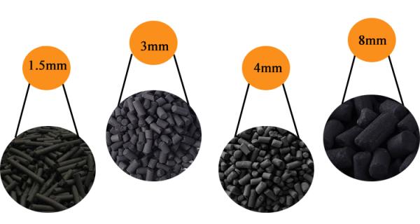 Quality CTC 40 50 60 Coal Pellet Activated Carbon Adsorption Column For Water Treatment for sale