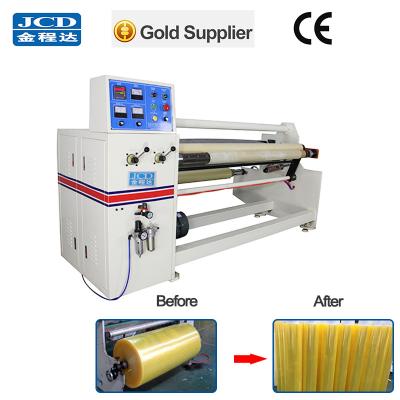 China JC-R01 automatic gummed tape jumbo roll rewinding machine for sale