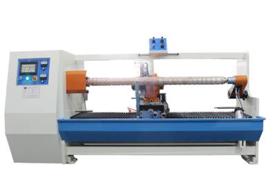 China automatic adhesive tapes log roll cutting machine, single shaft for sale