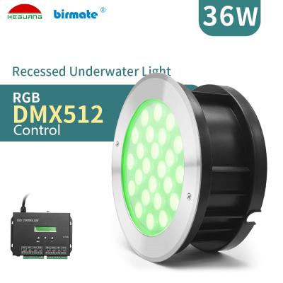 Китай SMD3535 водоустойчивое SS316L Rgb привело свет 1450ma DMX512 бассейна продается