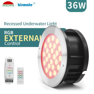 Китай Внешний контроль 36W делает 316L нержавеющую сталь водостойким Rgb привел свет бассейна продается