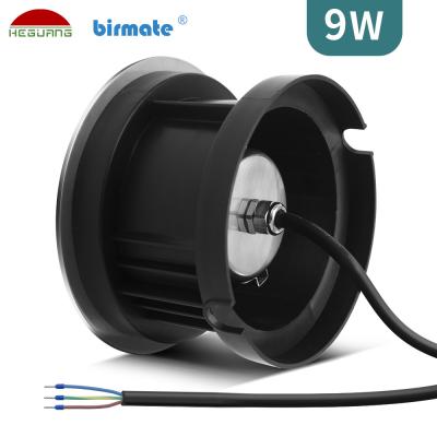 China luz subaquática da terra do diodo emissor de luz do cabo do VDE das luzes SS316L 9W do diodo emissor de luz de 24V IP68 à venda