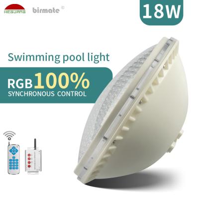 Cina Stagno 18W IP68 di controllo Par56 RGB LED del commutatore di colore di RGB per lo stagno del vinile della piscina in vendita