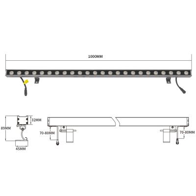 Cina Luce 1400LM della parete del ponte della lega di alluminio 24W DC24V IP67 LED in vendita
