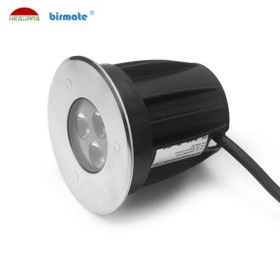 China Luci all'aperto 90LM dello stagno di 1M Cable 3W 24V SS316L Inground for sale