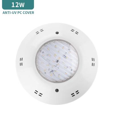 China De zuivere Witte ABS van 6500K IP68 12V LEIDENE Oppervlakte zette Poollichten het Onderwater Zwemmen op Te koop