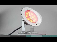 RGB Color Wire Control Underwater Led Lights , Underwater Swimming Pool Lights 9W 24V